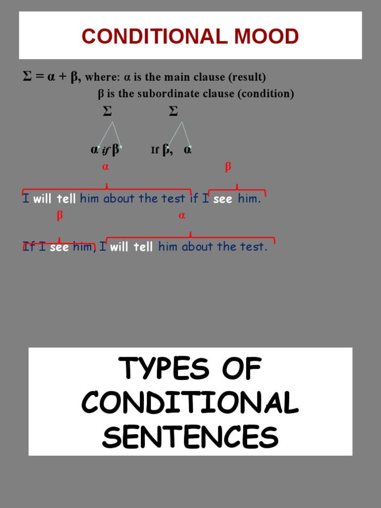 Conditional Mood | PDF | Grammar | Morphology