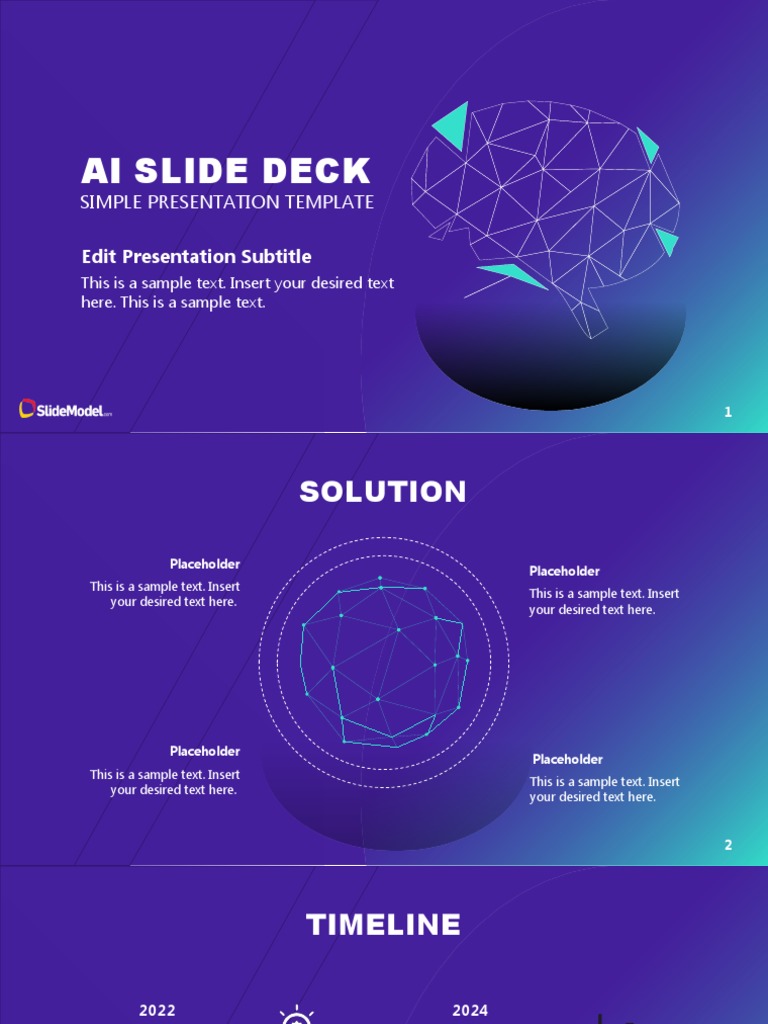 Ai Slide Deck: Simple Presentation Template | PDF | Computing ...