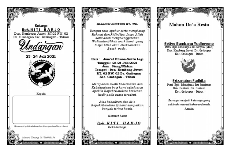 Model Undangan Seri 3 Akad Nikah2 | PDF