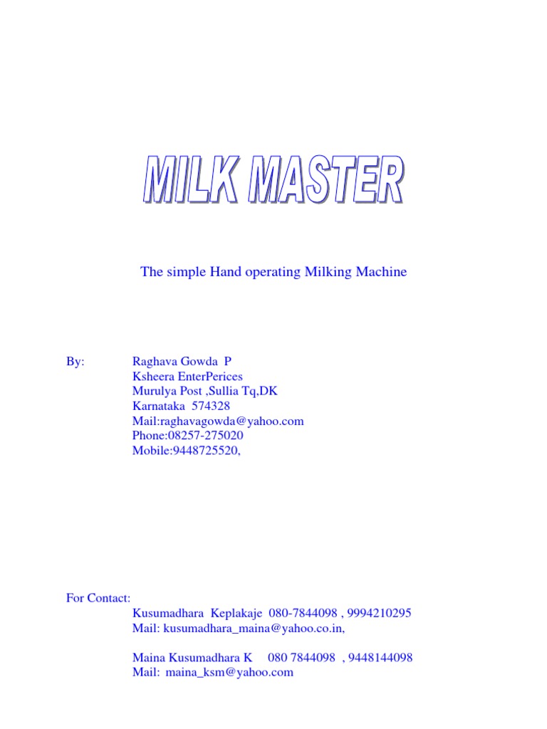 Milk | PDF | Dairy | Milk