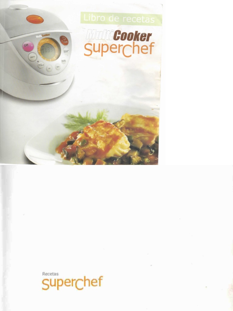 Recetas Multicooker Superchef CF - 100 | PDF