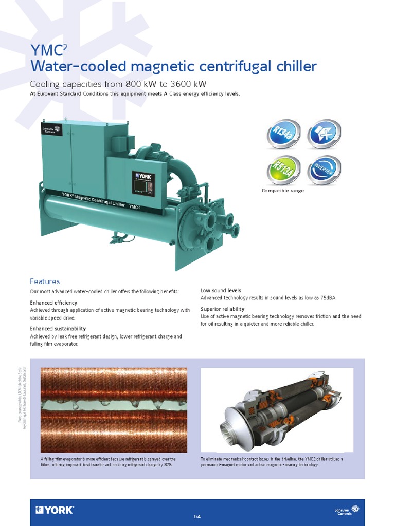 YMC Water-Cooled Magnetic Centrifugal Chiller: Cooling Capacities From ...