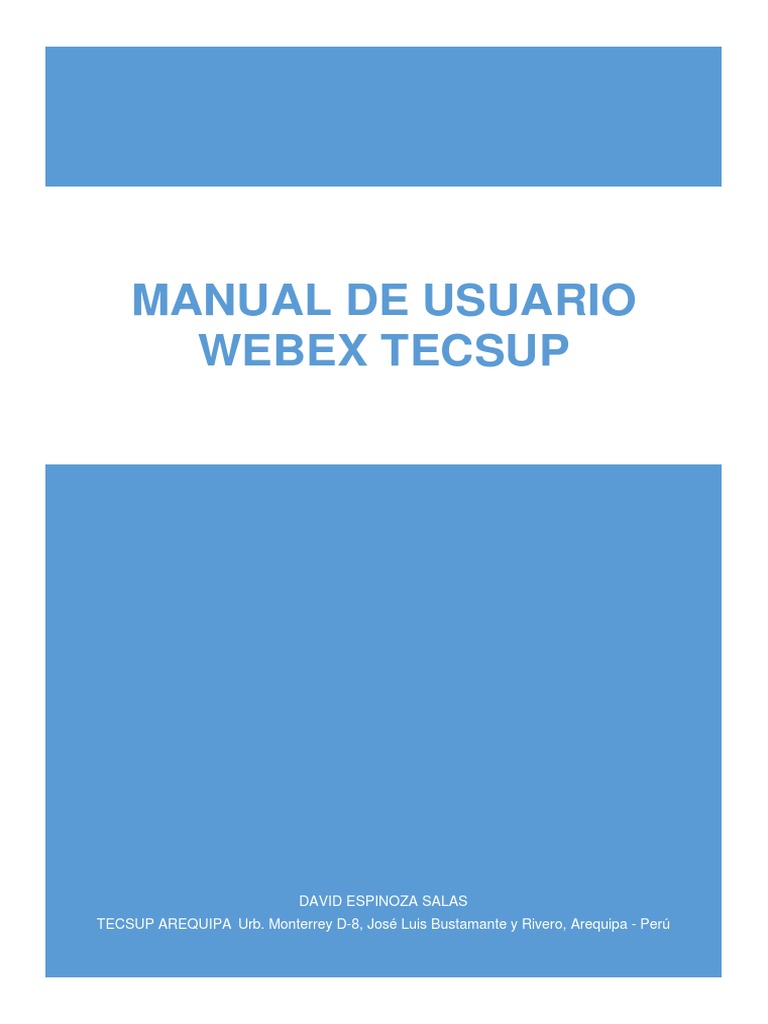 Guía de Acceso a Webex para Estudiantes | PDF | Informática