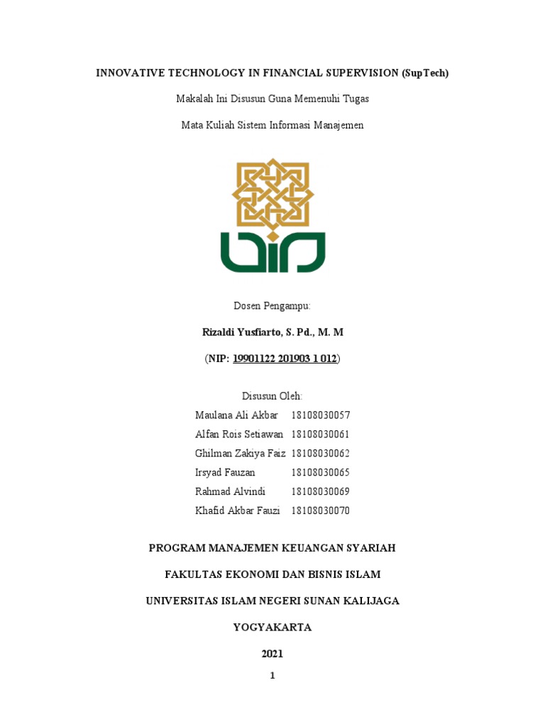 Makalah Kel 4 - SupTech Fixx | PDF | Bisnis