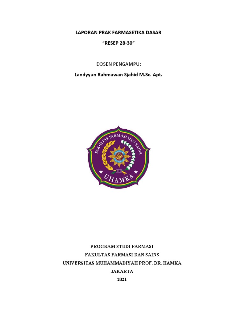 Laporan Prak Farmasetika Dasar | PDF