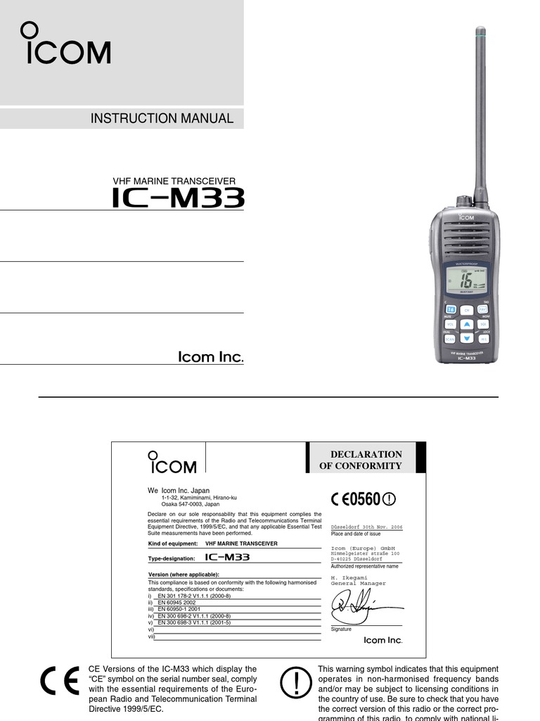 IC-M33 | Radio | Microphone