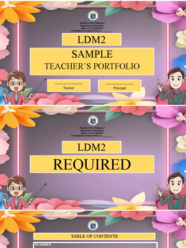 LDM2 e Portfolio For Teachers | PDF | Lesson Plan | Behavior Modification
