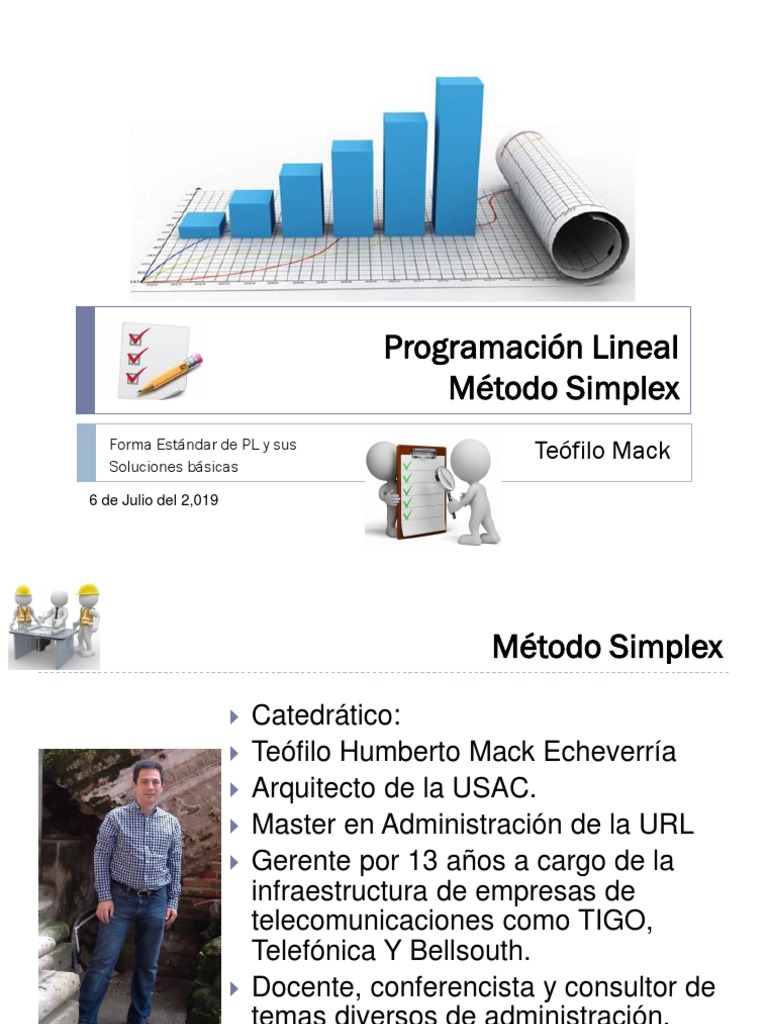 Programación Lineal Método Simplex | PDF | Análisis matemático | Álgebra