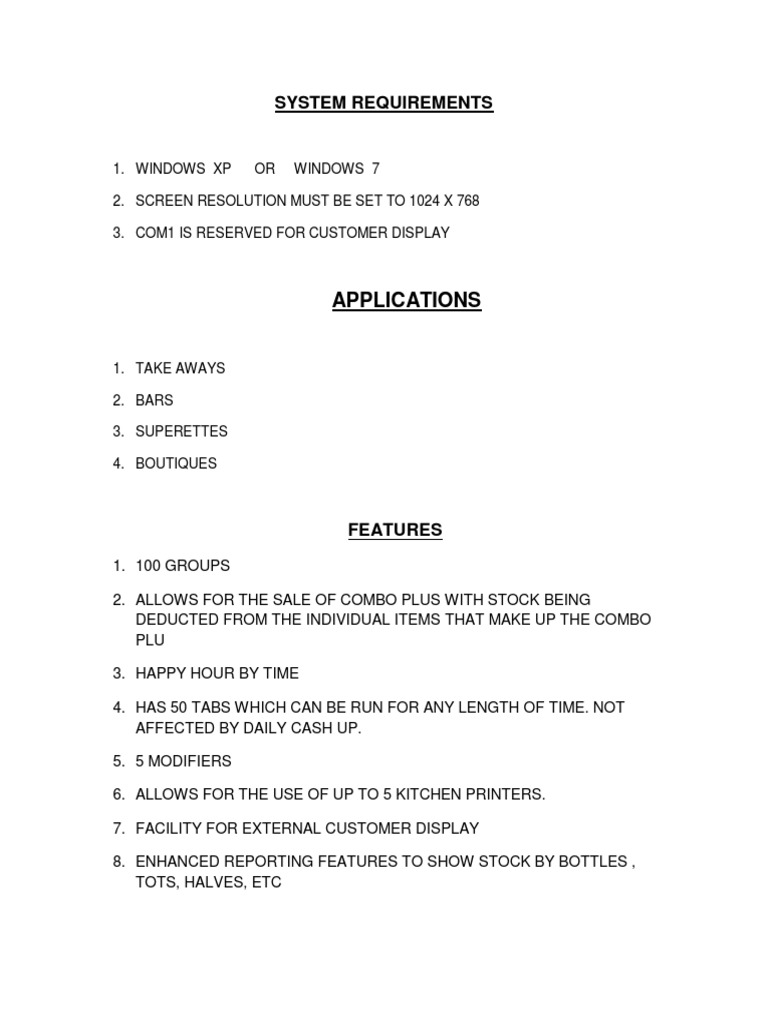 Simple Touch Manual | PDF | Printer (Computing) | Receipt