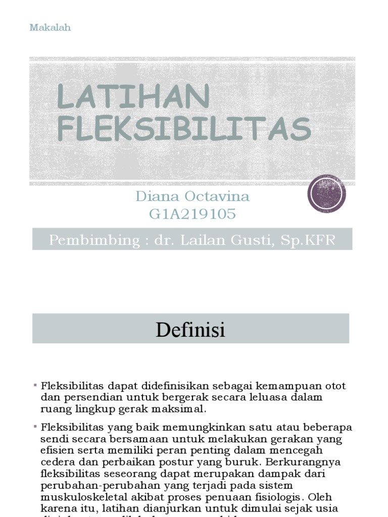 Latihan Fleksibilitas | PDF