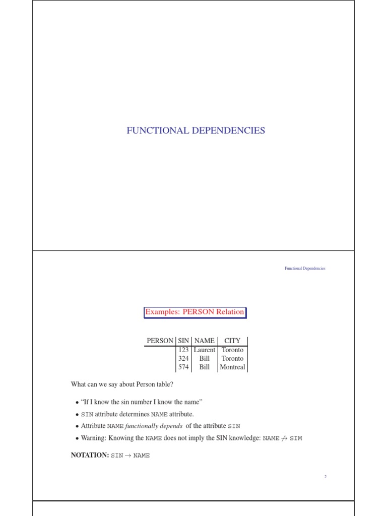 Minimal Functional Dependencies | PDF | Scientific Modeling | Computer Data