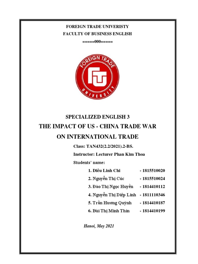 Tiếng Anh Chuyên Ngành | PDF | Tariff | Exports