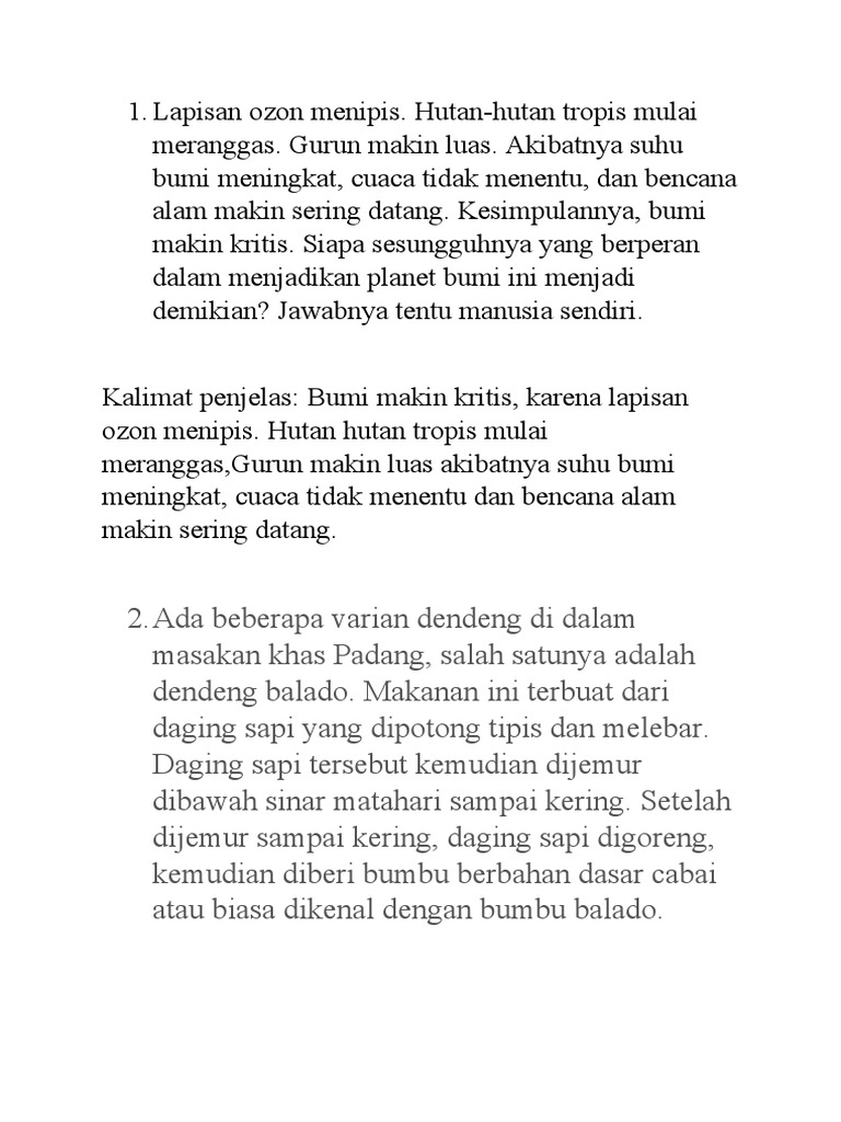 Tugas Bahasa Indonesia (Paragraf) | PDF | Ilmu Sosial