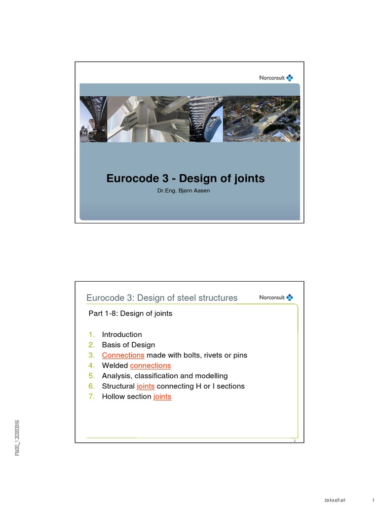 Eurocode 3 - Design of Joints | PDF | Screw | Structural Engineering