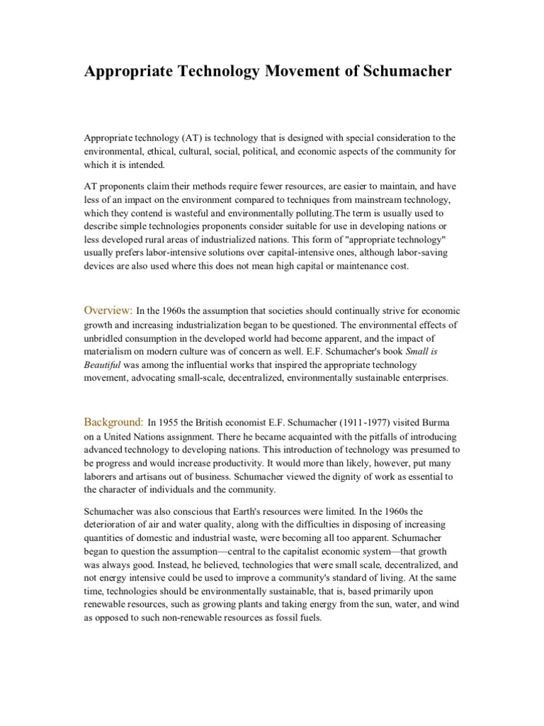 Overview:: Was Among The Influential Works That Inspired The ...