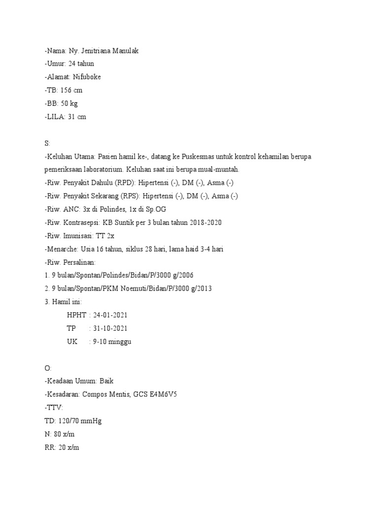 Template Borang Internship - Poli KIA | PDF