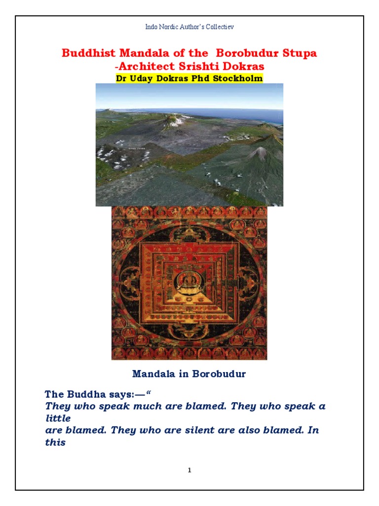 Buddhist Mandala of The Borobudur Stupa - Architect Srishti Dokras ...