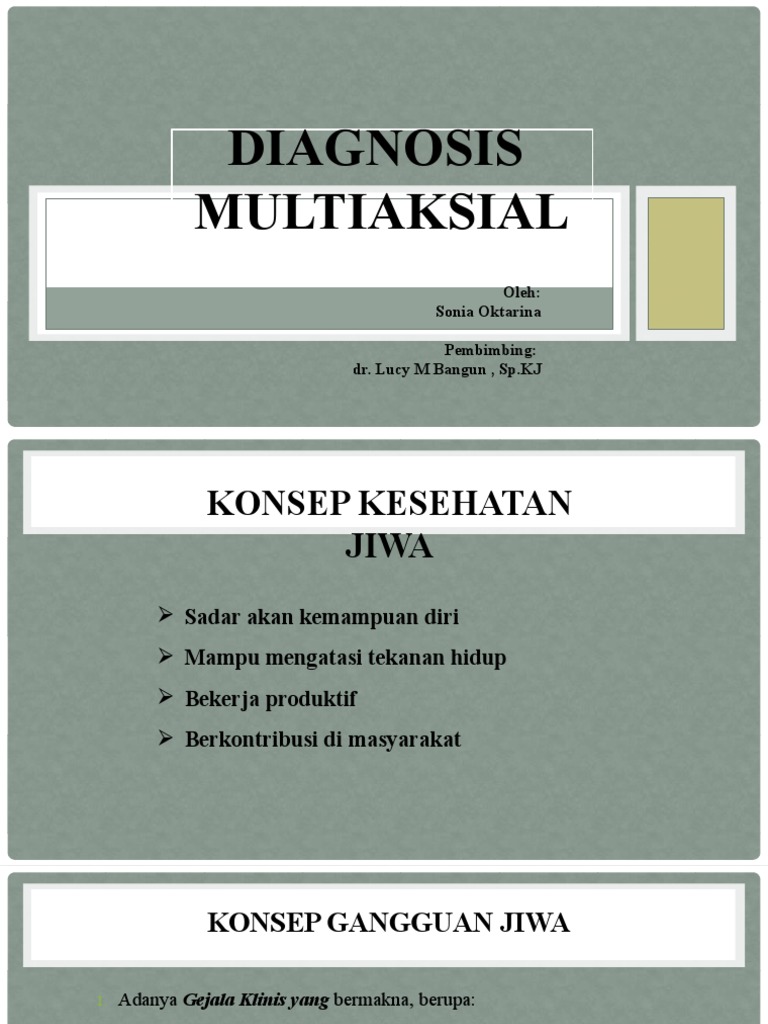 Diagnosis Multiaksial | PDF