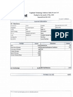 TCS September 2022 Salary Slip Details | PDF | Taxes | Paycheck