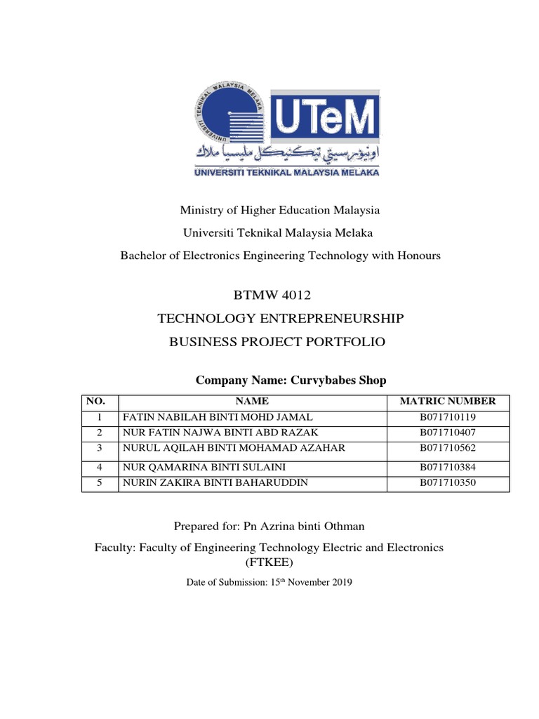 SAMPLE - Business Portfolio | PDF | Sales | Business