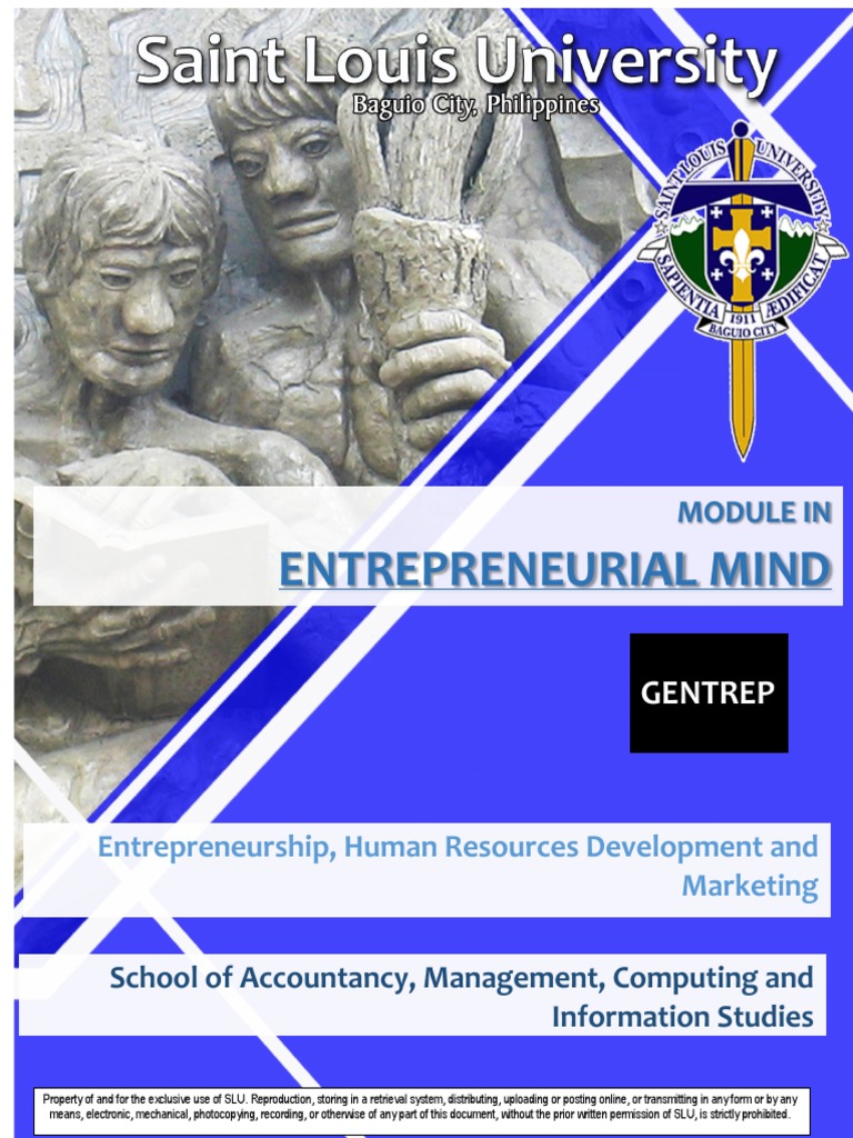 Gentrep Module | PDF | Entrepreneurship | Cognition