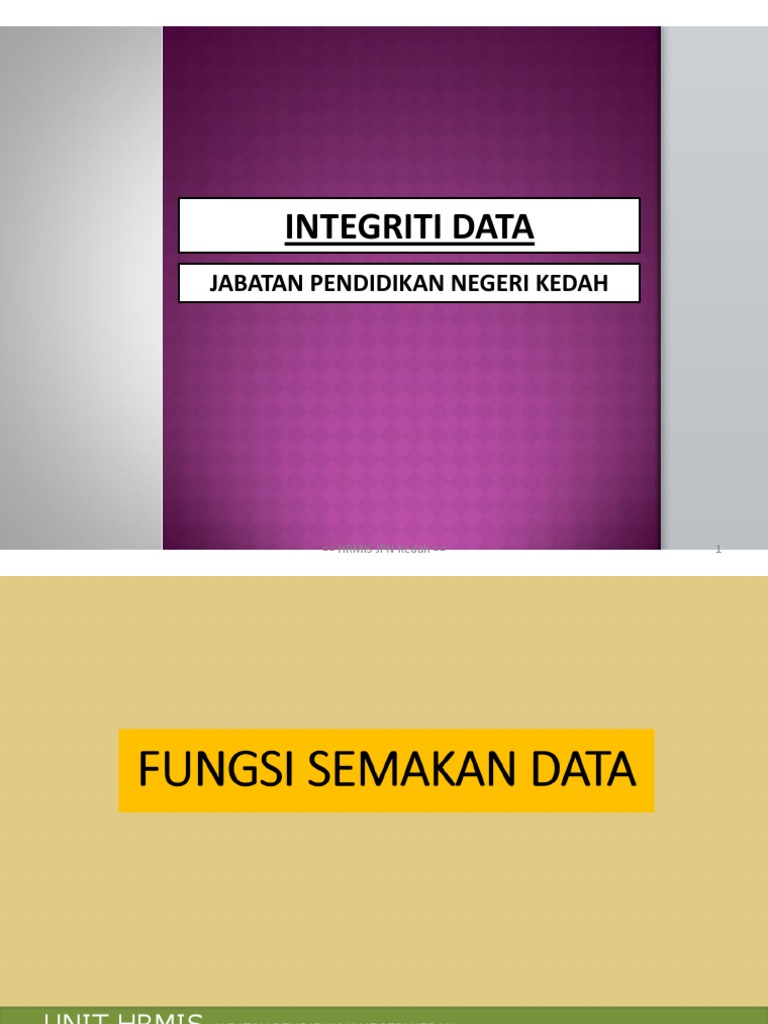 Integriti Data Hrmis | PDF