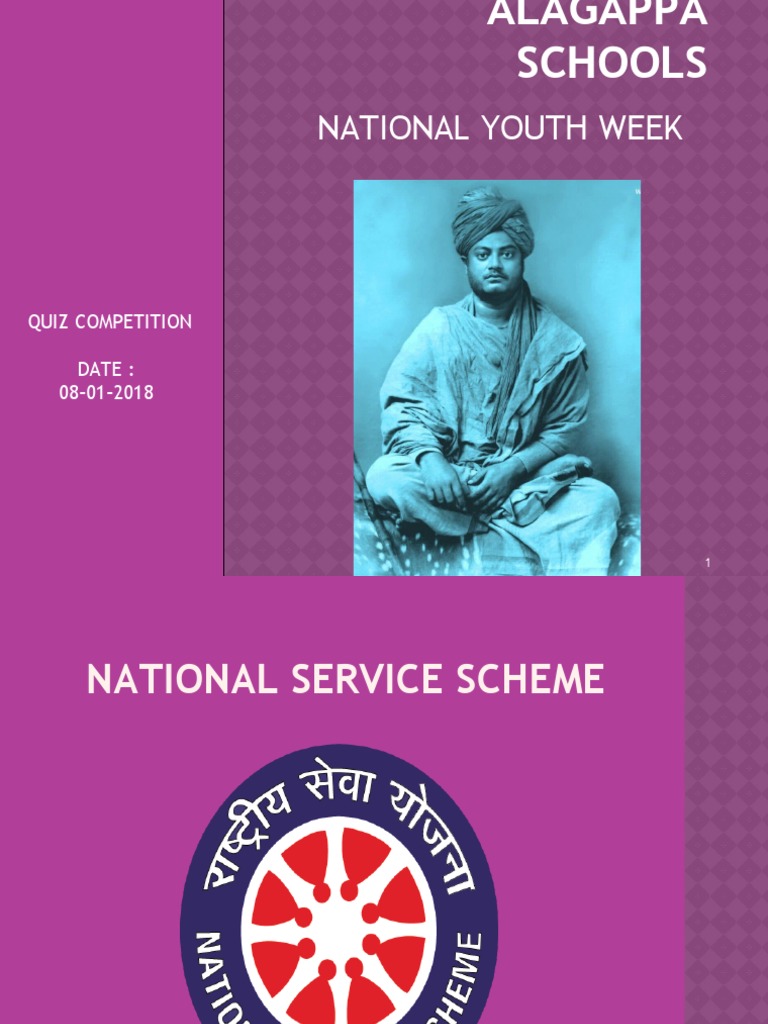 Yuva Diwas Quiz | PDF | Swami Vivekananda | Hindu Religious Leaders