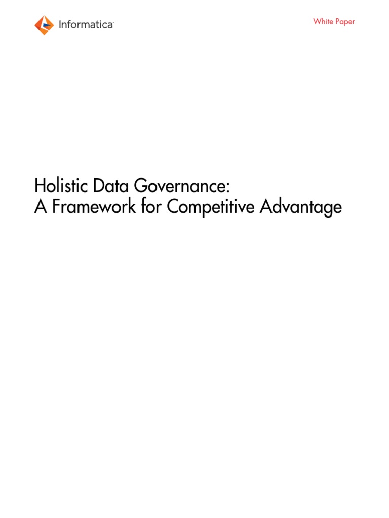 Holistic Data Governance: A Framework For Competitive Advantage | PDF ...