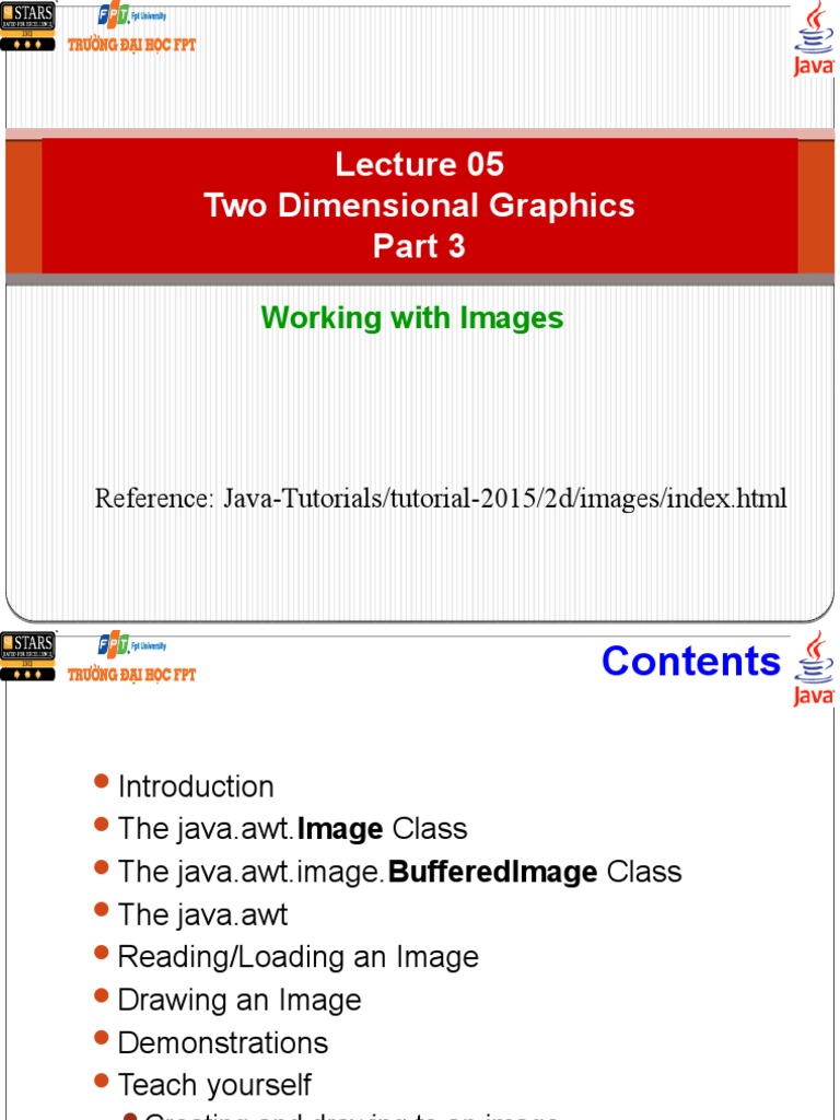 Java 2D Image Handling Guide | PDF | Class (Computer Programming) | Method (Computer Programming)