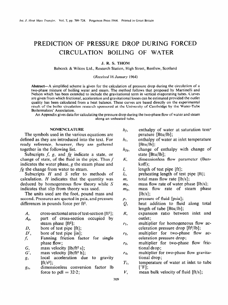 Pressure Drop in Boiling Water Circulation | PDF | Pressure | Fluid ...