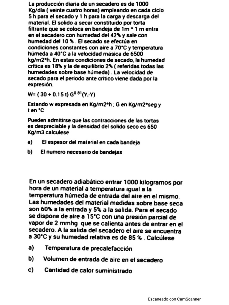 Práctica Secado | PDF