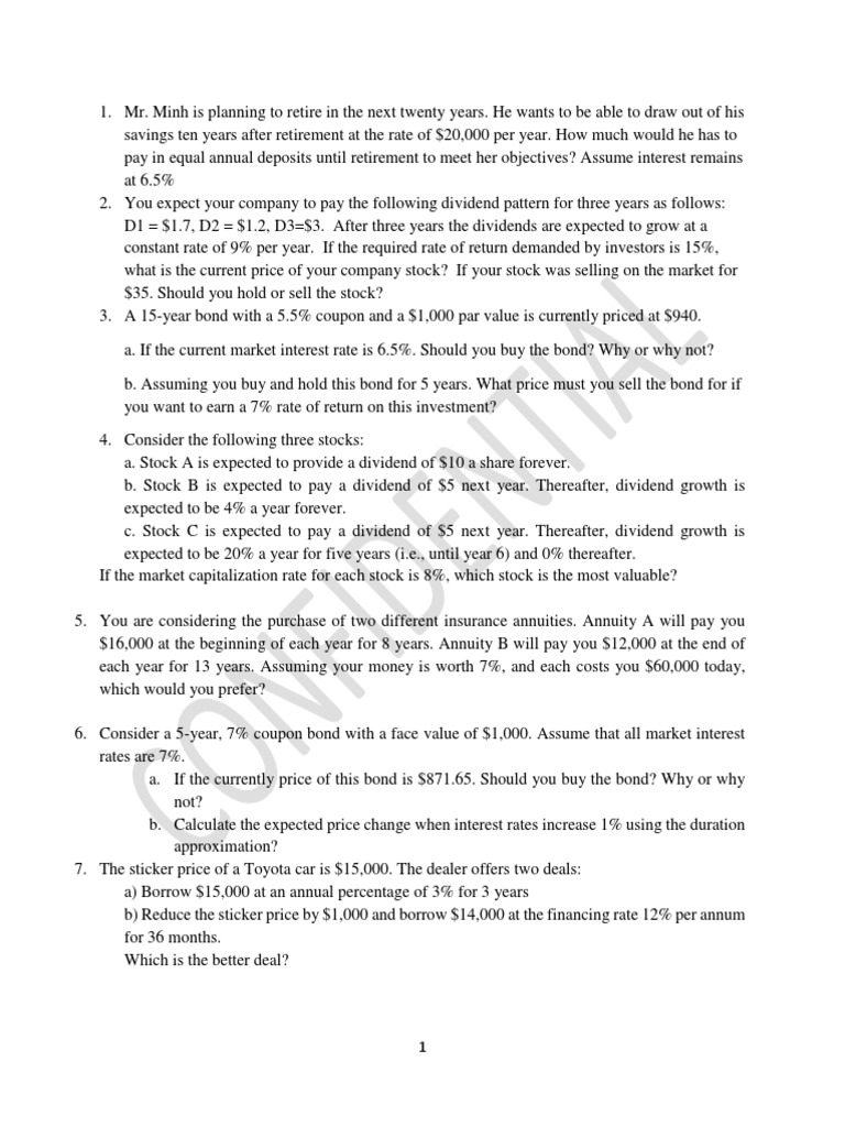 Taichinhdoanhngiep | PDF | Bonds (Finance) | Present Value