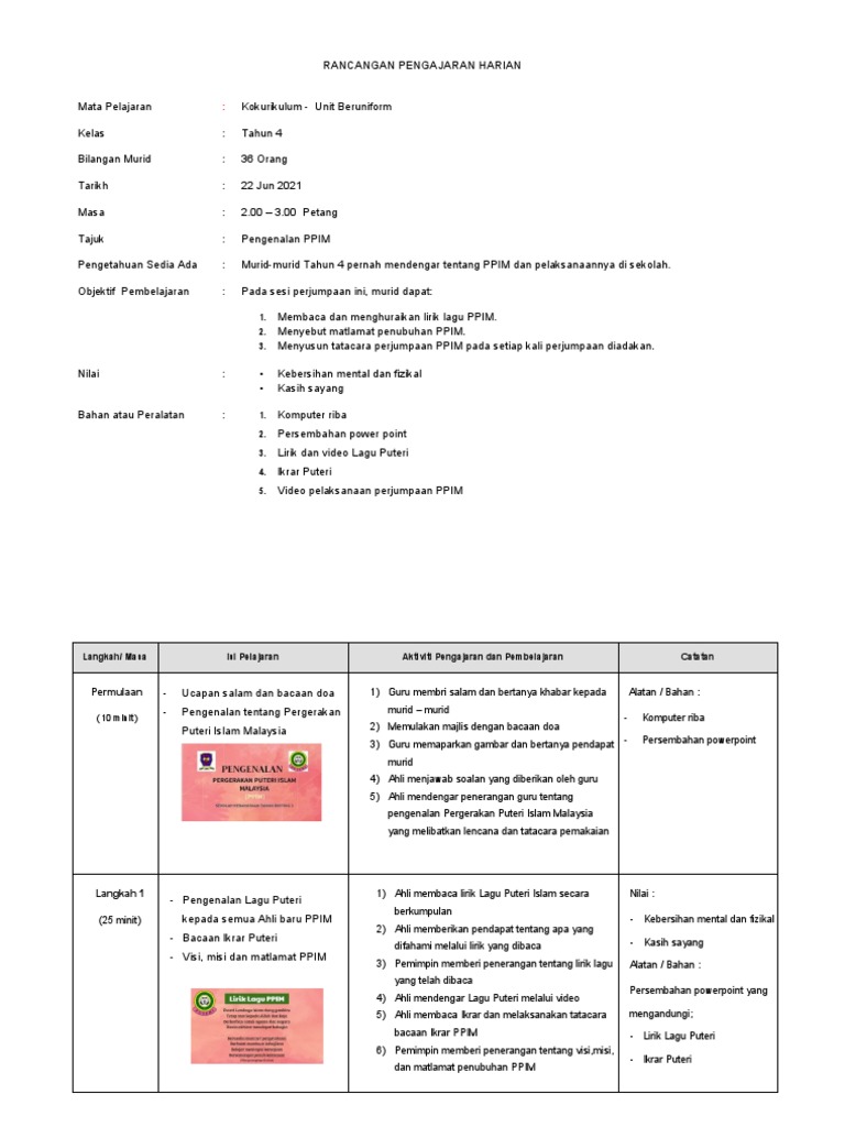 RPH Koko Ppim - Nor Ain Aeda | PDF