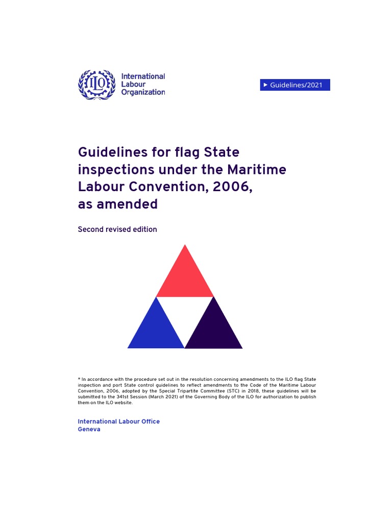 Flag State Inspection Guidelines MLC 2006 | PDF | International Labour ...