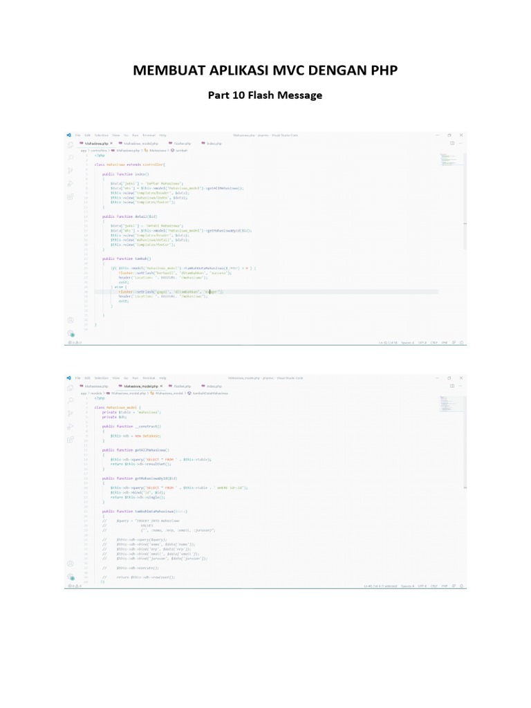 Membuat Aplikasi MVC Dengan PHP | PDF