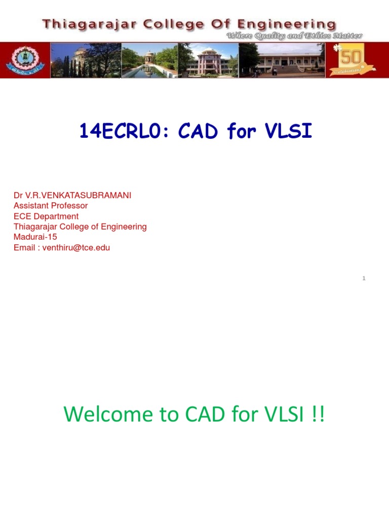 VLSI CAD Course Overview | PDF | Integrated Circuit | Computer Aided Design