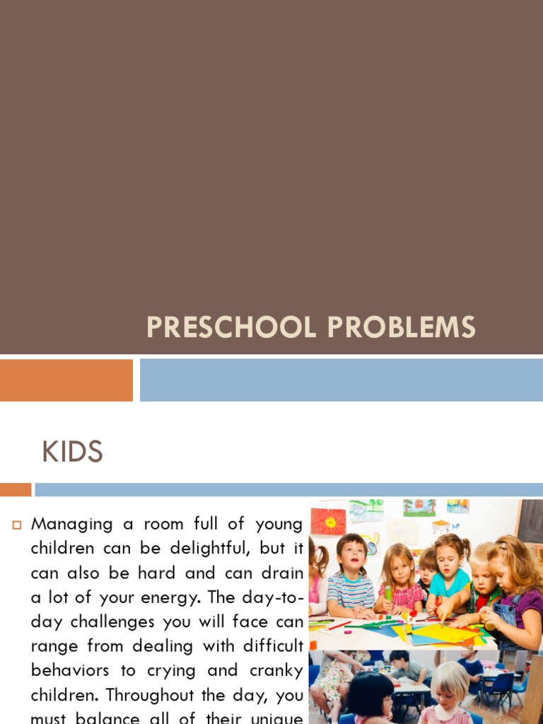 Preschool Problems | PDF | Preschool | Child Care