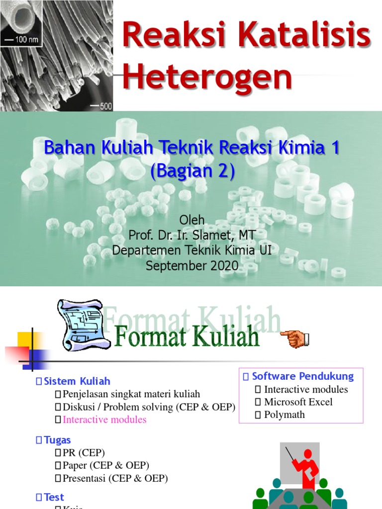 Kuliah1 Kinetika Katalis Heterogen 2020 | PDF