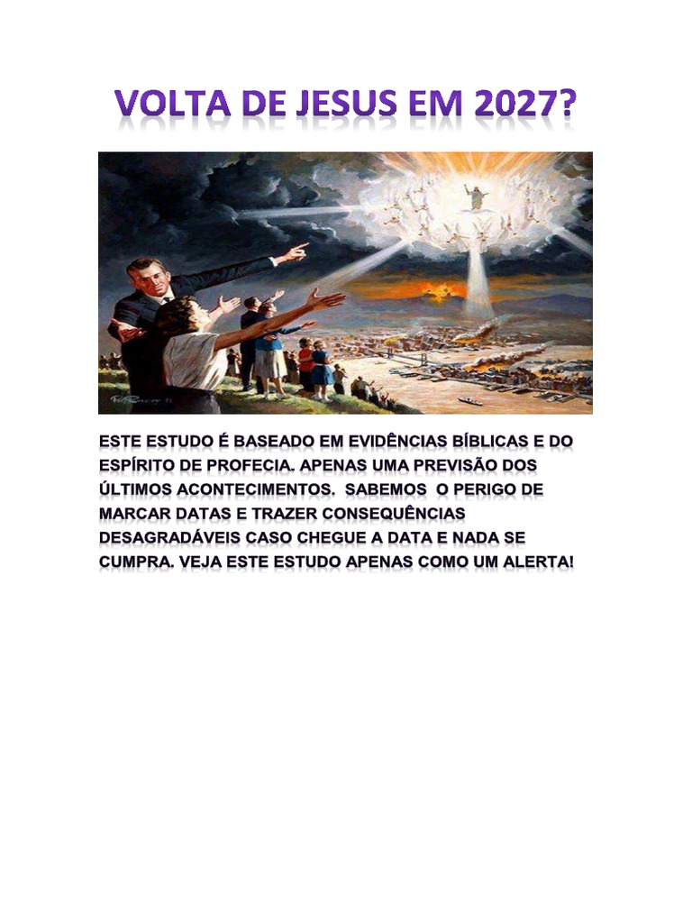 Volta de Jesus em 2027 | PDF | Livro de Daniel | Jesus