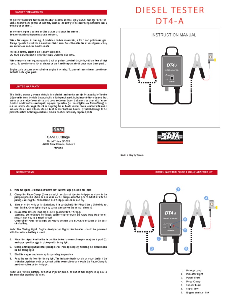 Instruction Manual: Safety Precautions | PDF | Fuel Injection | Diesel ...