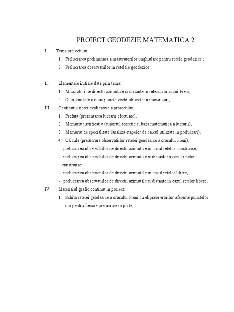 Metode Geodezie Matematica | PDF