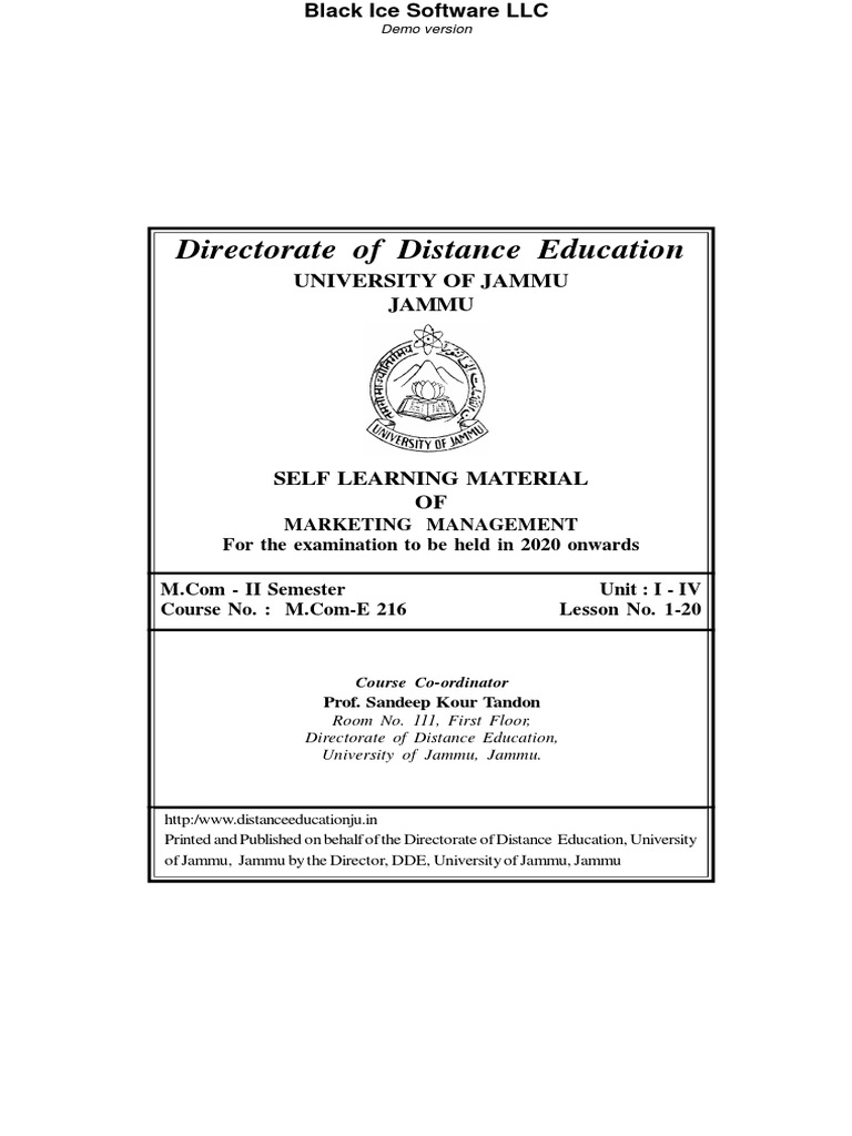 Mcom 2 | PDF | Marketing | Sales