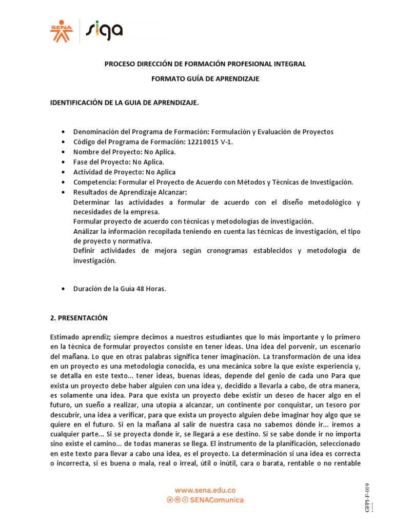 Gfpi-F-019 Guia de Aprendizaje | PDF | Presupuesto | Wiki