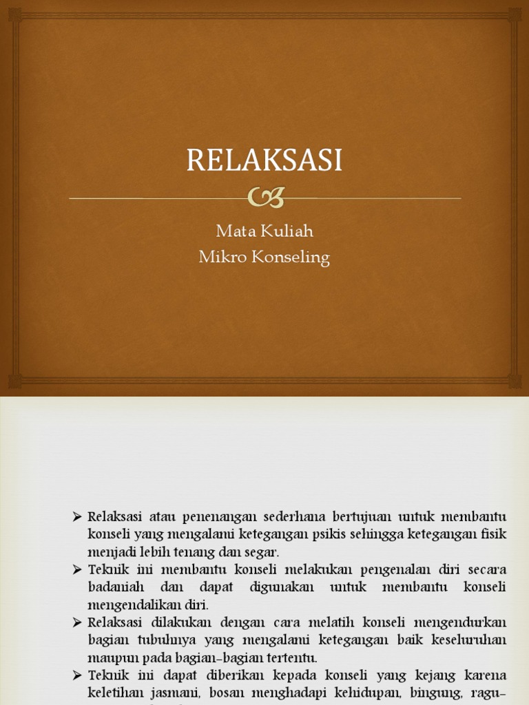 Teknik Relaksasi | PDF