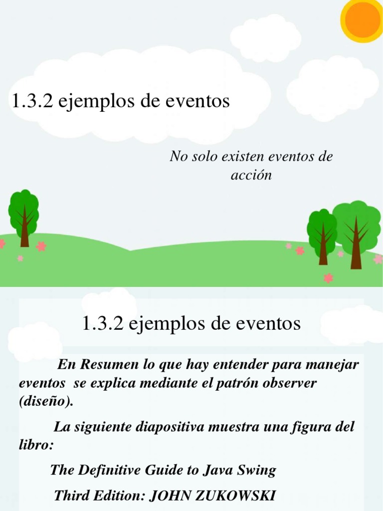 Ejemplos de Manejo de Eventos en Java | PDF | Ingeniería de software | Software