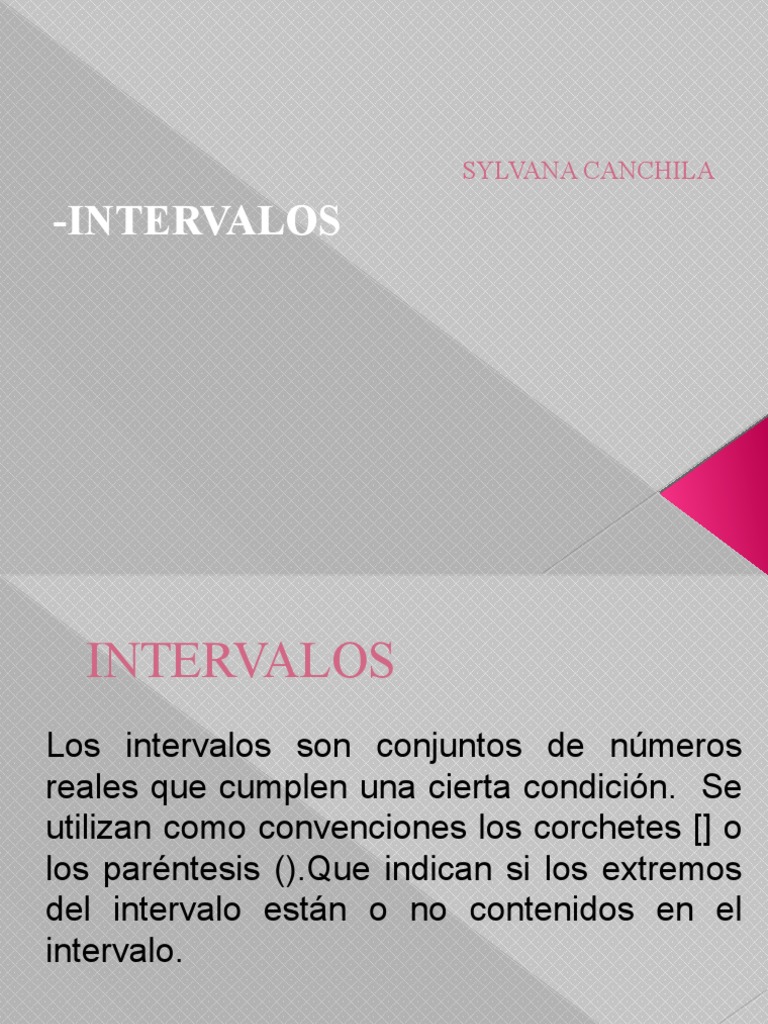 Intervalos Introducción | Descargar gratis PDF | Intervalo (Matemáticas) | Lógica matemática