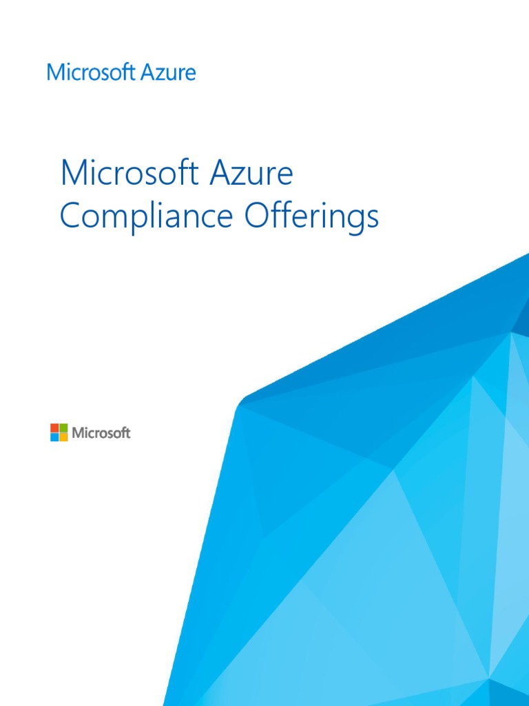 Microsoft Azure Compliance Offerings | PDF | Microsoft Azure | Cloud ...