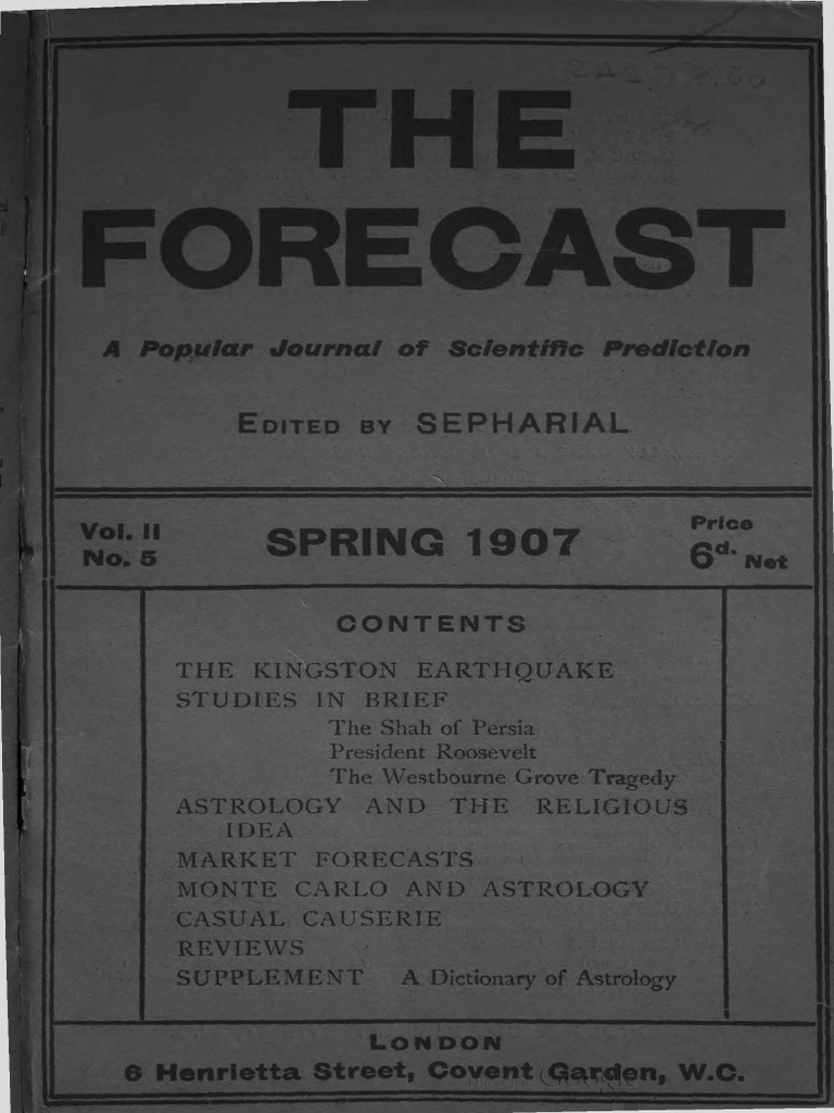 Sepharial - The Forecast 5 (52p) | PDF | Apsis | Eclipse