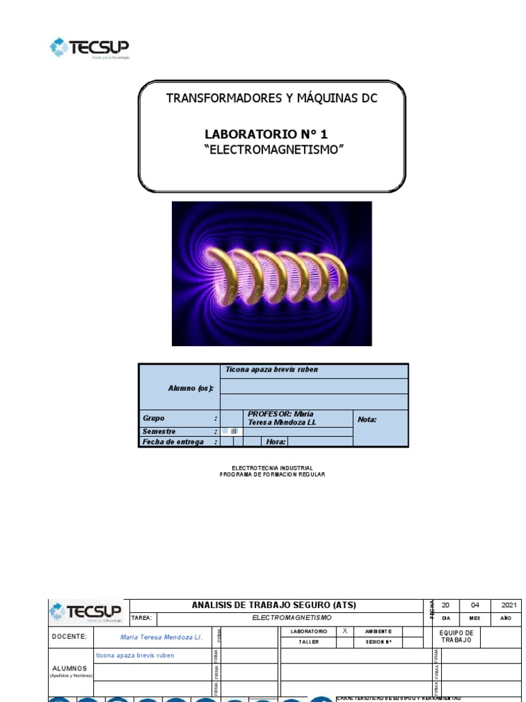 Laboratorio 1: Fundamentos de Electromagnetismo | PDF | Magnetismo | Imán