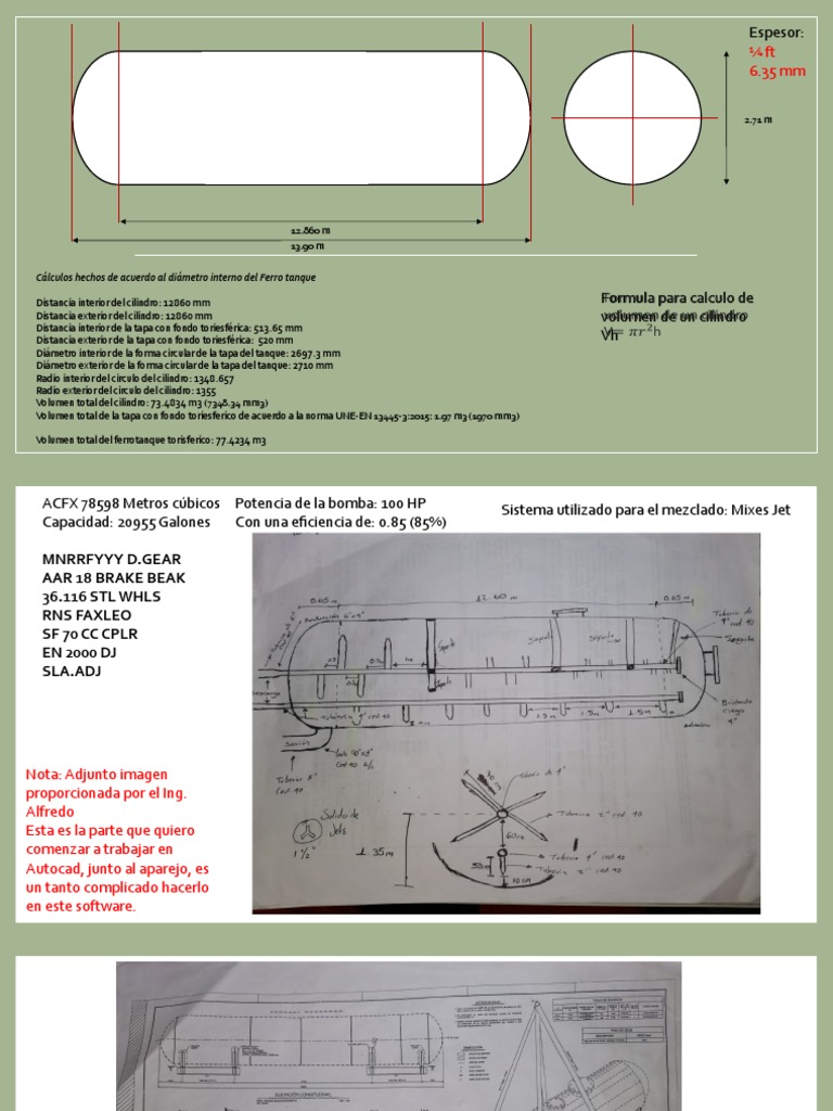 Medidas Del Tanque Torisferico | PDF